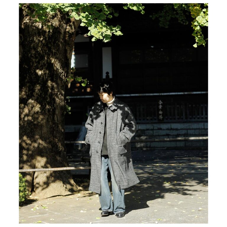 INTERIM andPheb別注 ,IINSIDE OUT DOUBLE SIDED JACQUARD TWEED DEADSTOCK ...
