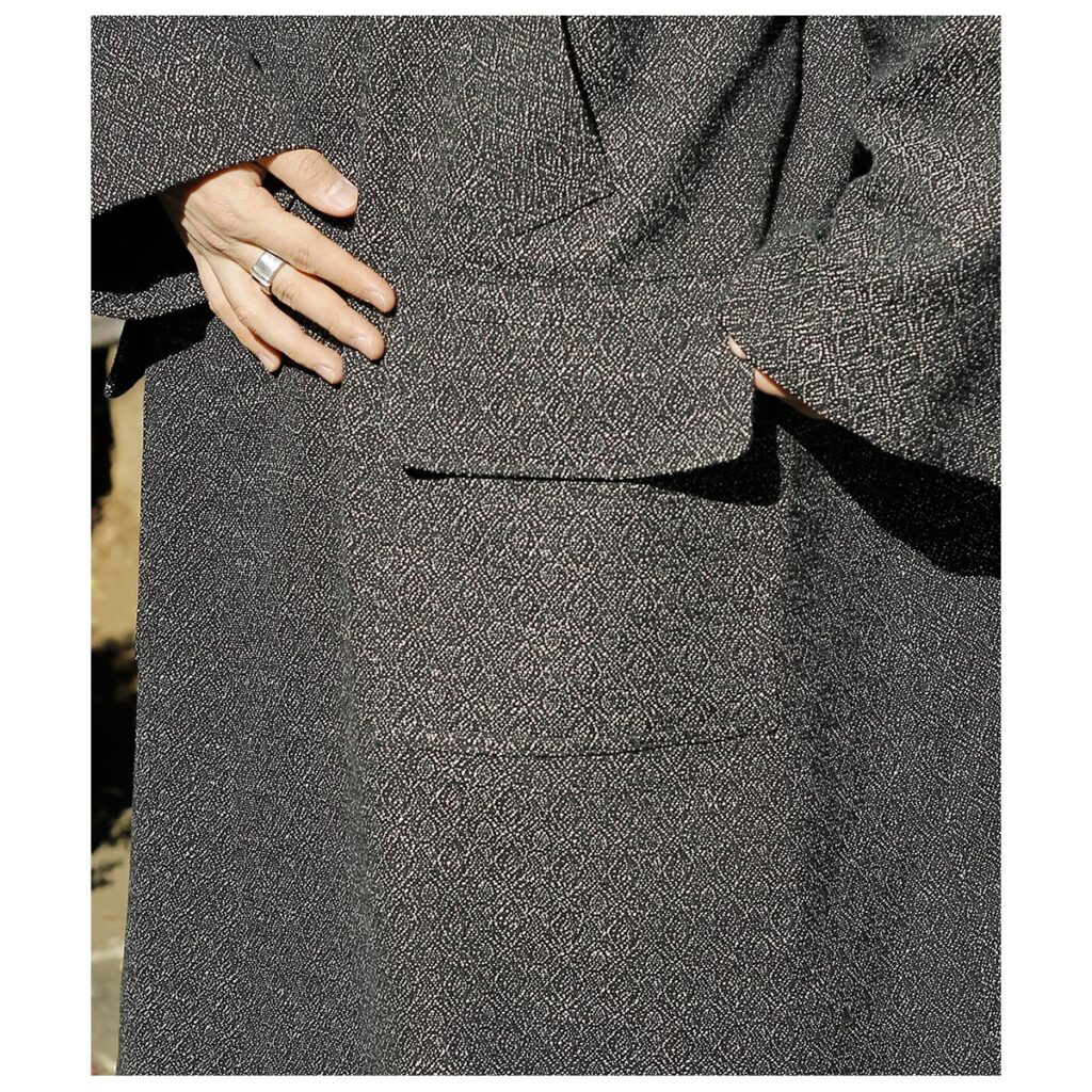 INTERIM andPheb別注 ,IINSIDE OUT DOUBLE SIDED JACQUARD TWEED DEADSTOCK ...