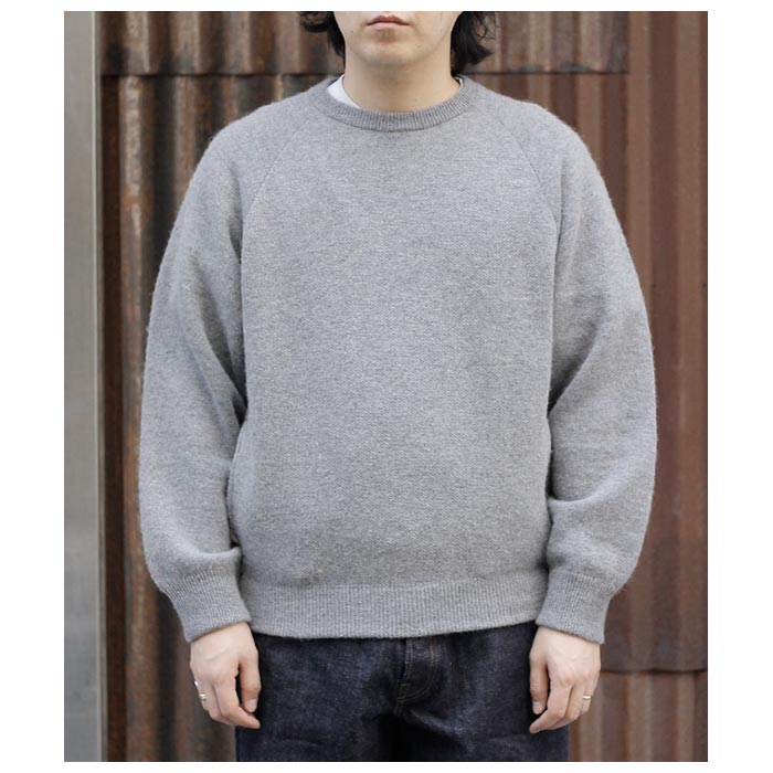 バトナー BATONER バックループ キャメル クルーネック BACKLOOP バトナー BATONER バックループ キャメル クルーネック BACKLOOP